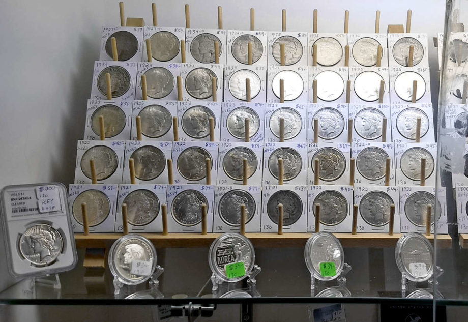 #130 - Peace Dollars - Case M - Antique Warehouse