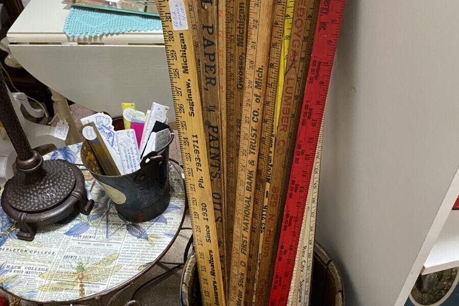 #56-ADVERTISING YARDSTICKS - Antique Warehouse
