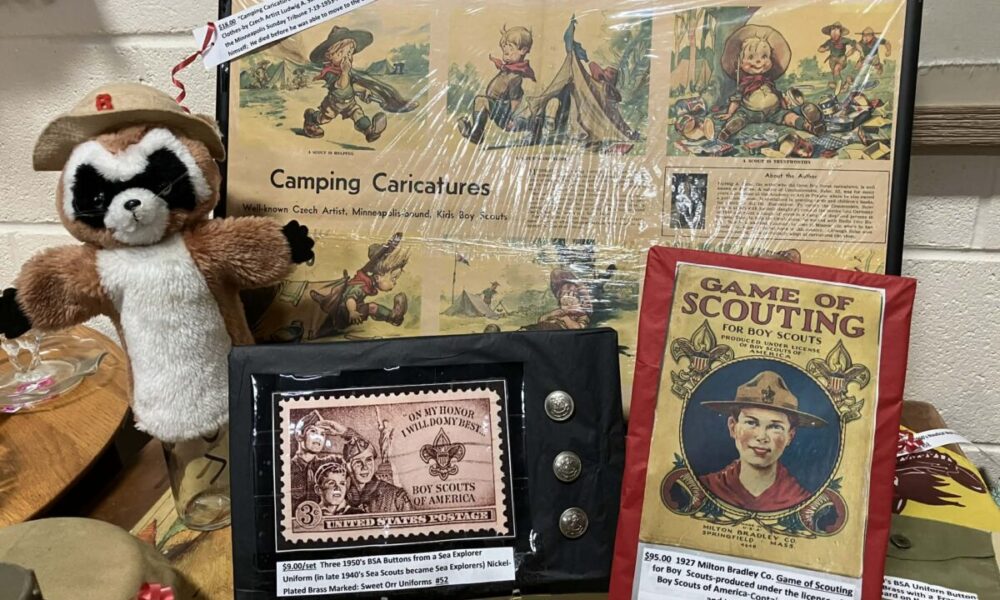 $9/set Three 1950's Boy Scouts of America buttons, $18 "Camping ...